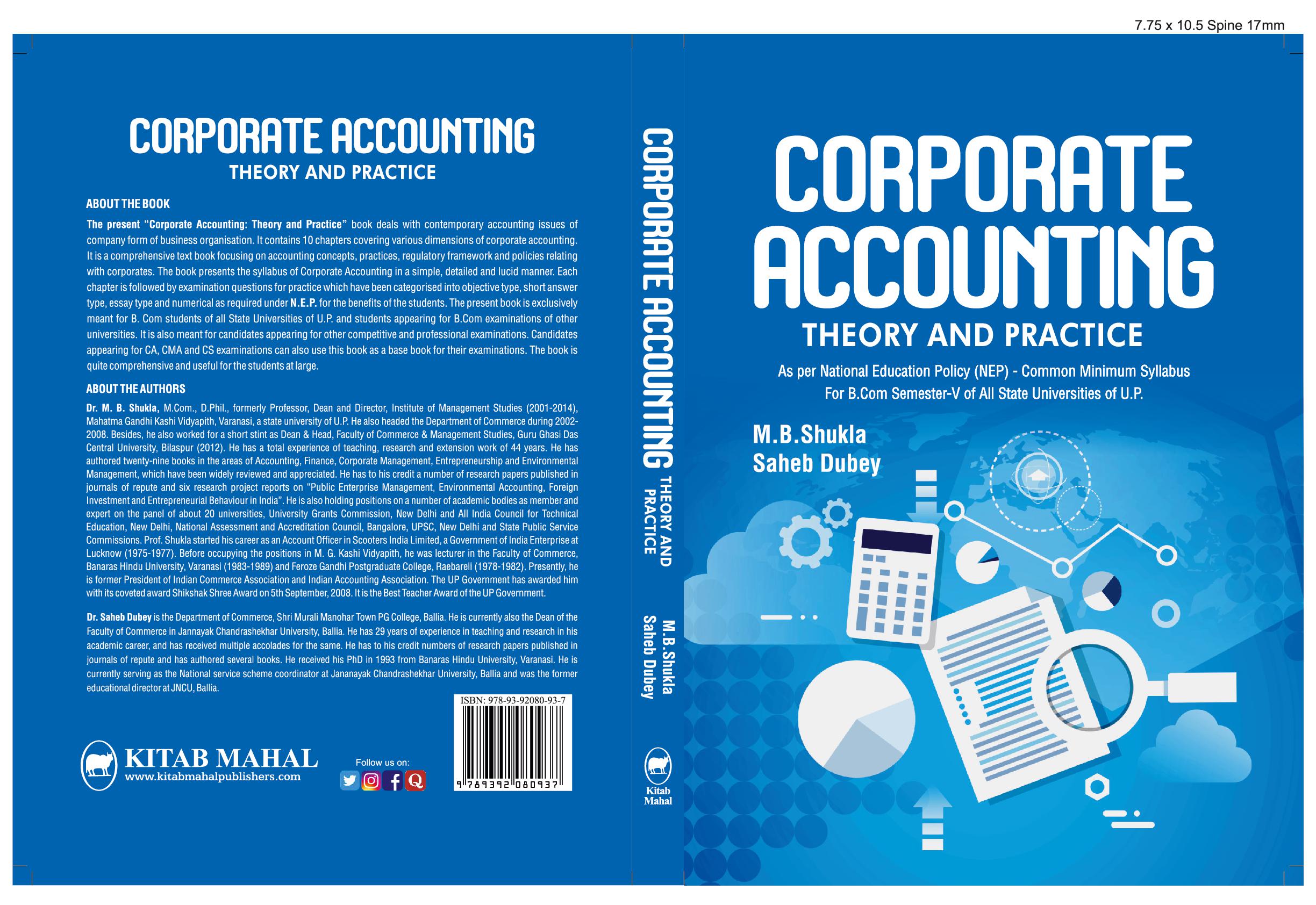 Corporate Accounting Based on NEP UP State University || Kitab Mahal ... Corporate Accounting Based on NEP UP State University || Kitab Mahal ...